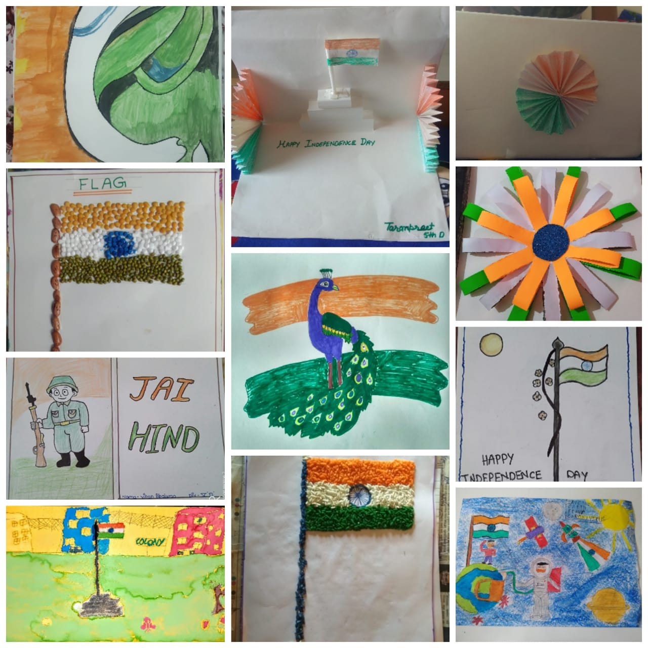 15th August 2020 ART AND CRAFT Activity – Dr. Mar Theophilus School