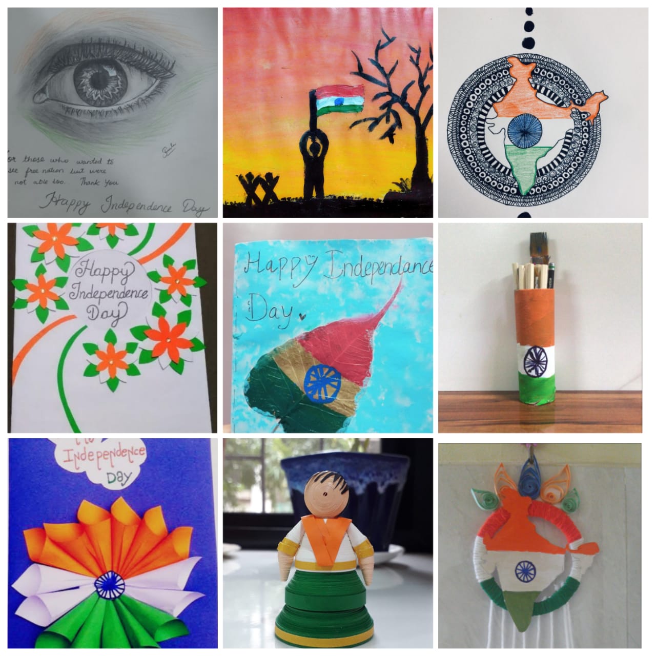 15th August 2020 ART AND CRAFT Activity – Dr. Mar Theophilus School