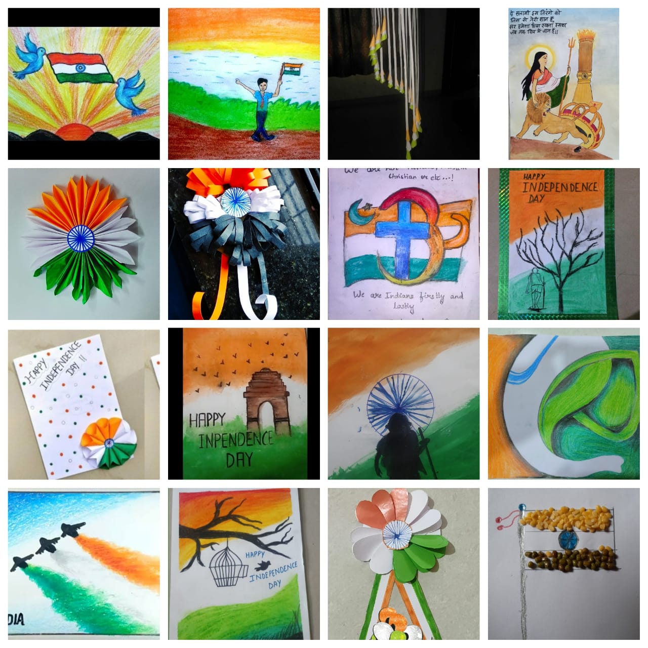 15th August 2020 ART AND CRAFT Activity – Dr. Mar Theophilus School