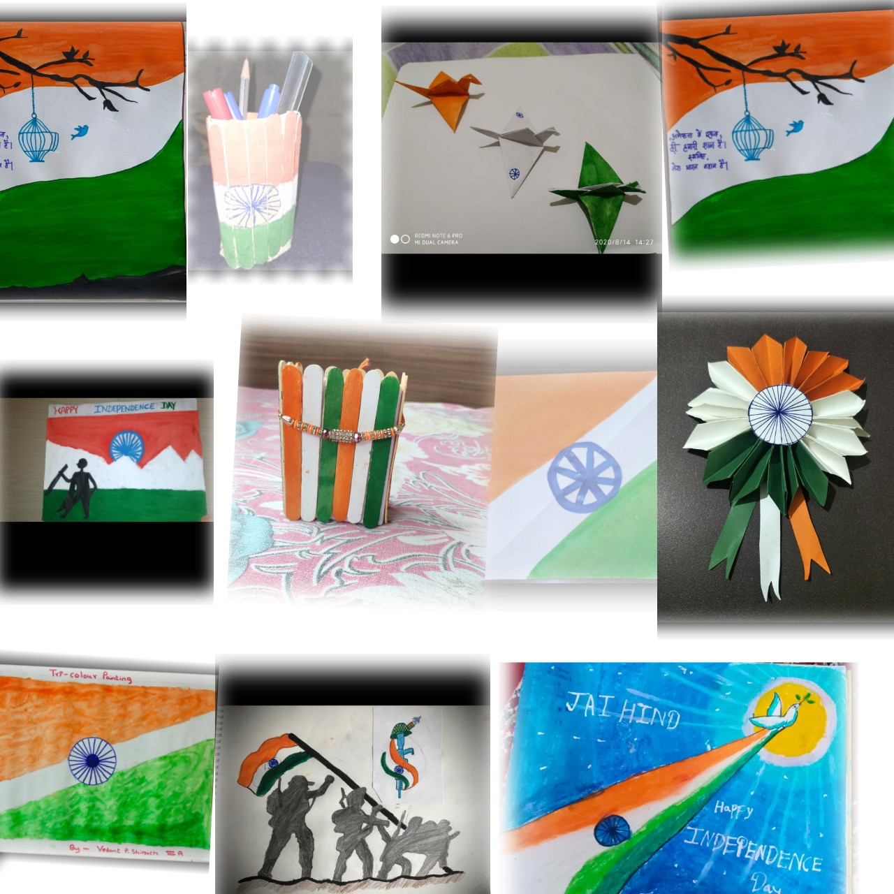 15th August 2020 ART AND CRAFT Activity – Dr. Mar Theophilus School